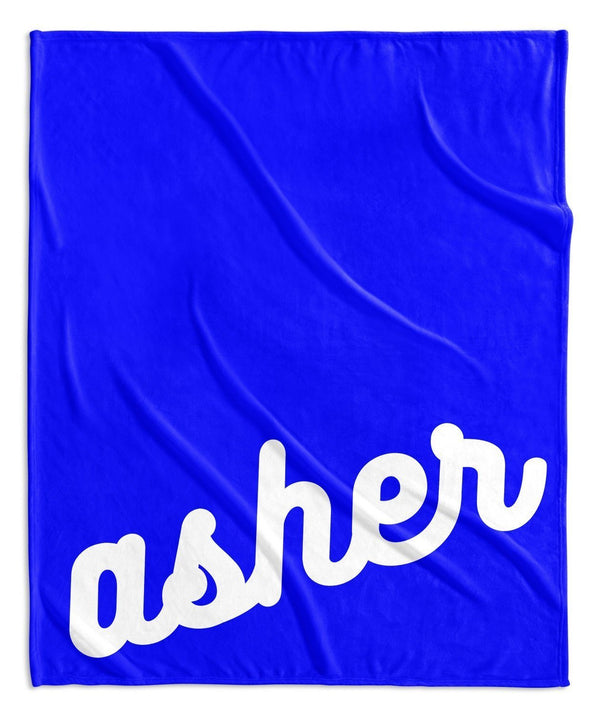 PERSONALIZED NAME BLANKET - RETRO CURSIVE 2 (ALL COLOR OPTIONS) - Highway 3